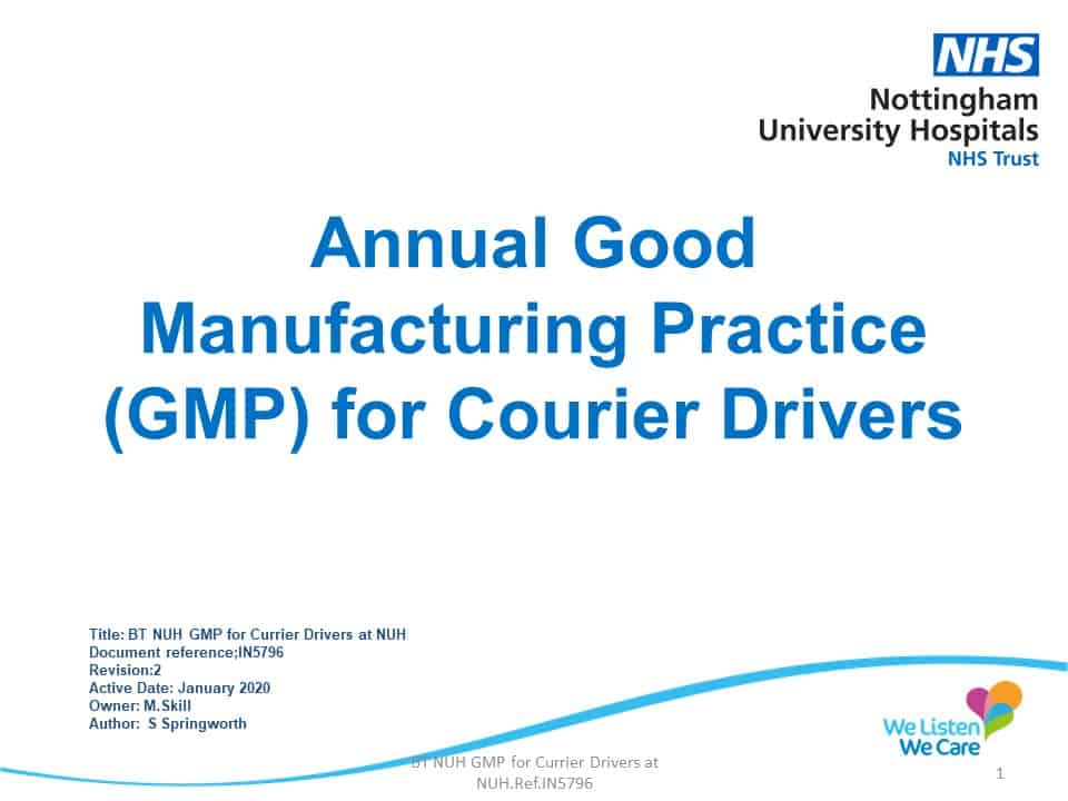 Driver GMP Training - Arrow Cars